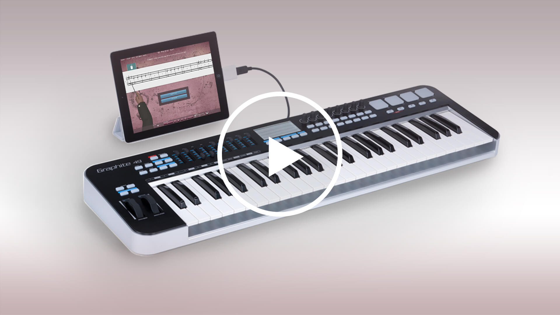 How To Connect MIDI Keyboard To IPad Wired Connection 